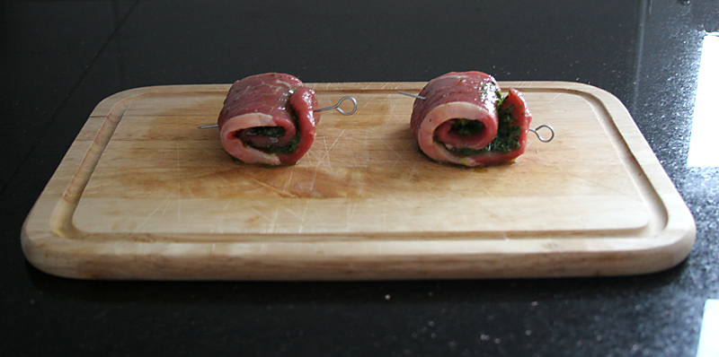 Roulade vom Grill: Rindfleisch Rezept für einen Rindfleisch-Wrap